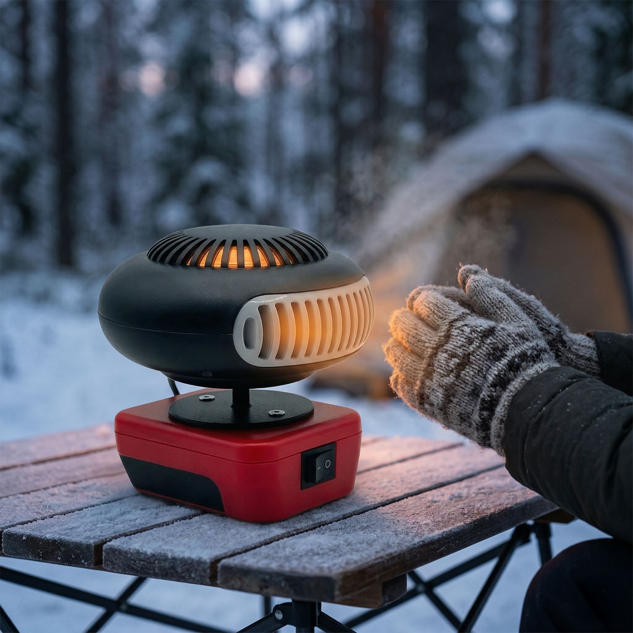 Portable Lithium Powered Warm Air Blower Heater Dual Mode | Inspire Uplift