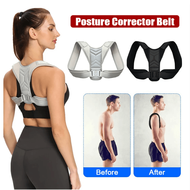 Adjustable Back & Shoulder Posture Corrector – Neck Brace an | Inspire ...