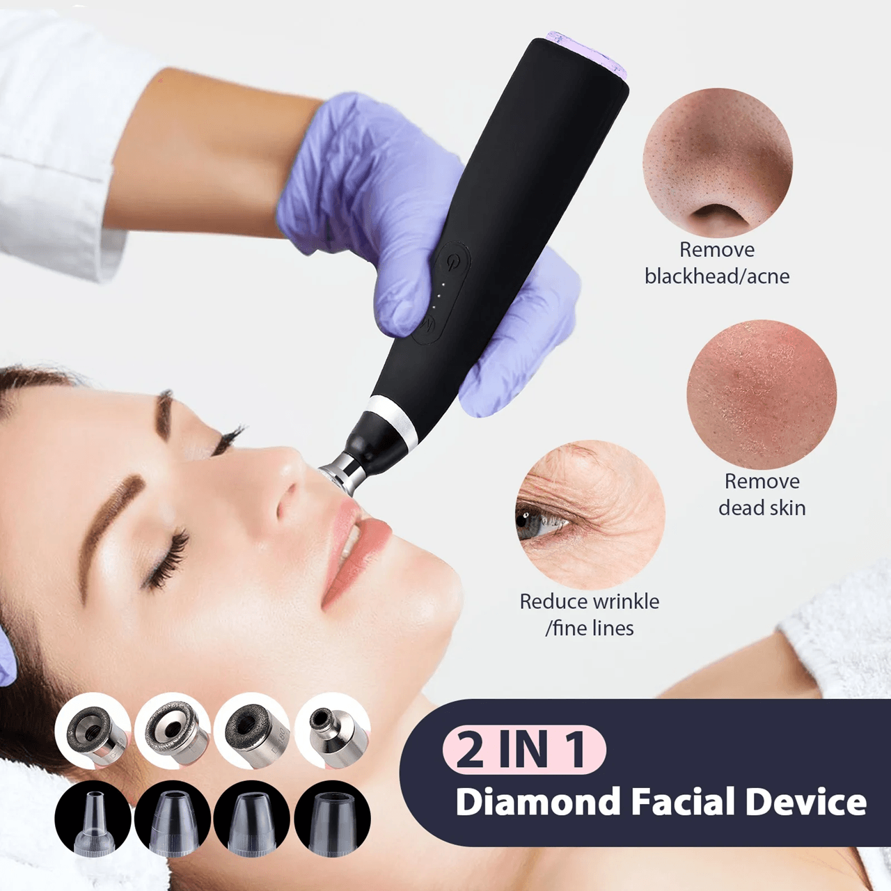 Portable Diamond Microdermabrasion Device – Exfoliating Vacu | Inspire ...