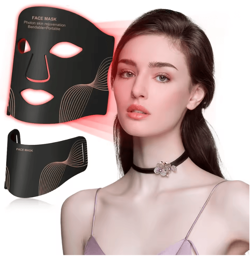 7 Color LED Face and Neck Mask with Wireless Red Light Thera | Inspire ...