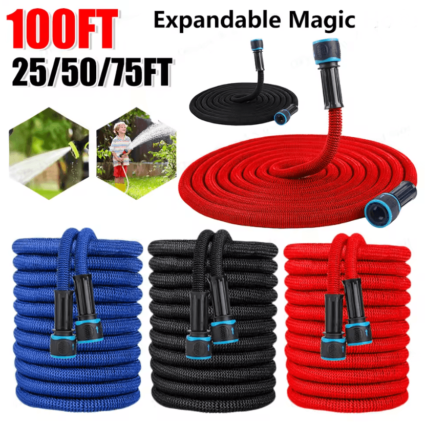 Expandable Garden Hose with High Pressure Spray Nozzle for H | Inspire ...