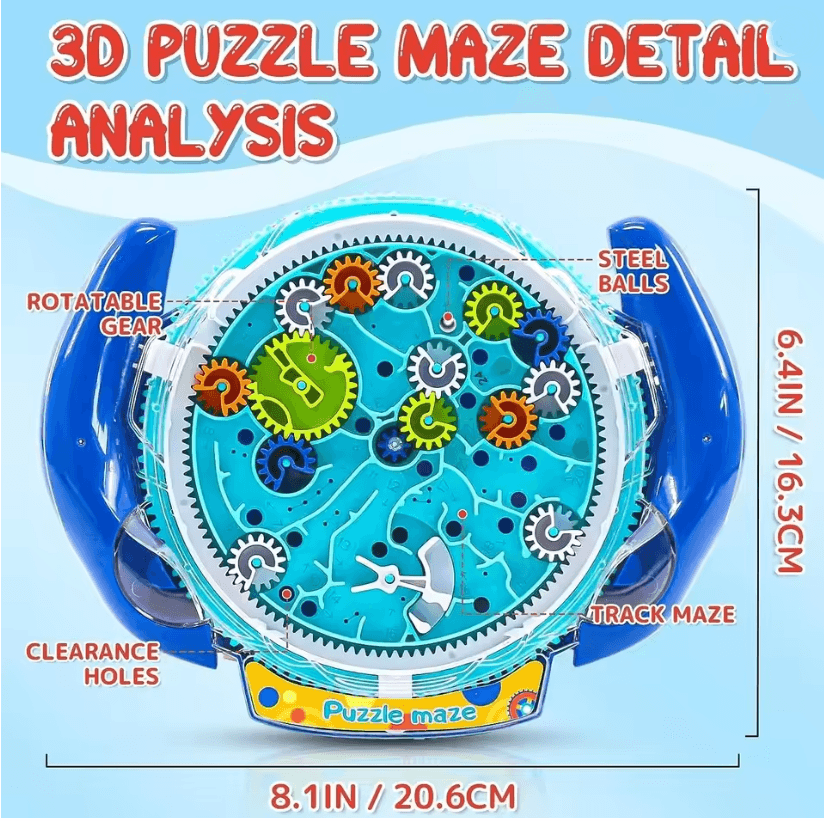 3D Maze Puzzle Ball Toy for Kids Brain Training and Stress R | Inspire ...