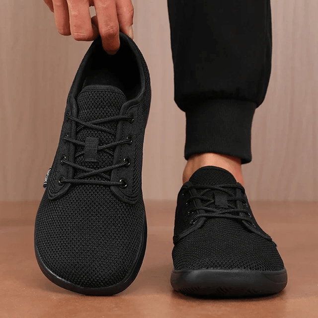 AirExpand Wide Toe Knitted Mesh Walking Shoes for Men | Inspire Uplift