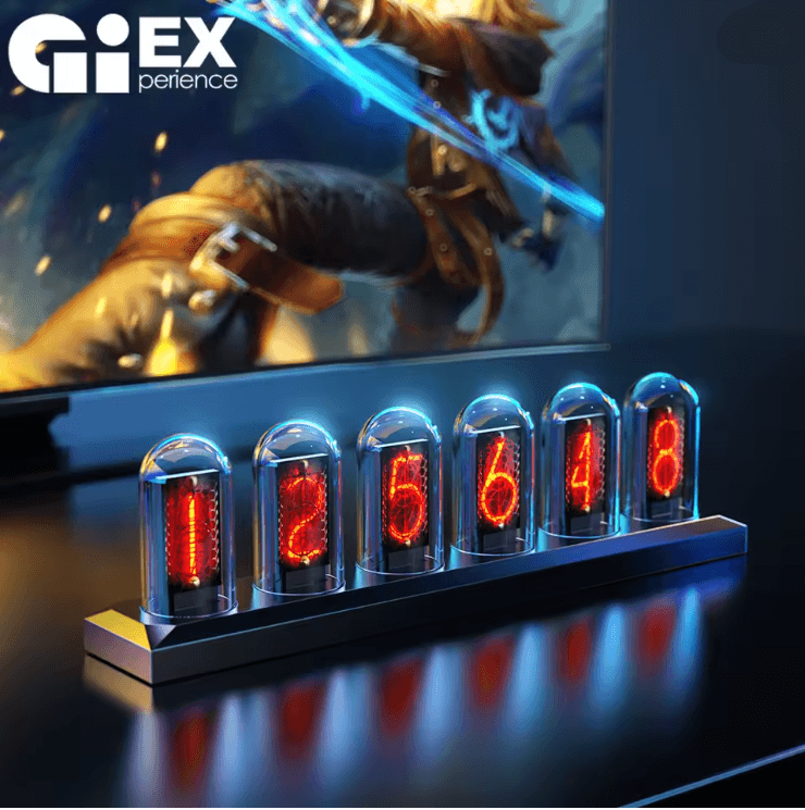 PixelGlow RGB Tube Clock | Inspire Uplift