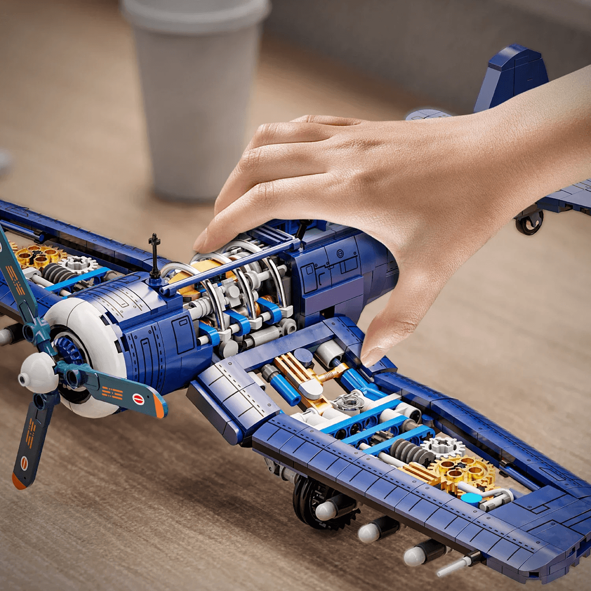 SkyStrike Military Airplane Building Block Set | Inspire Uplift