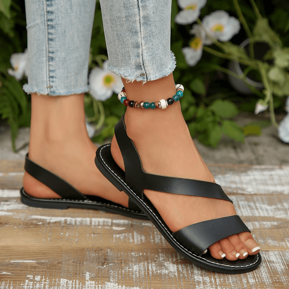Comfort Step Womens Round Toe Flat Sandals for Summer Walkin | Inspire ...