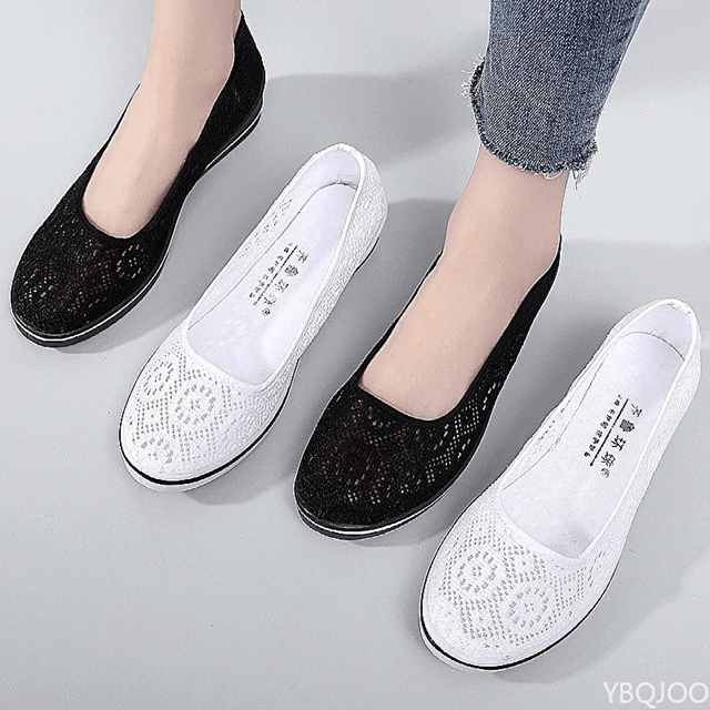 Breathable Mid Wedge Flats for Women Comfortable Summer Heel | Inspire ...