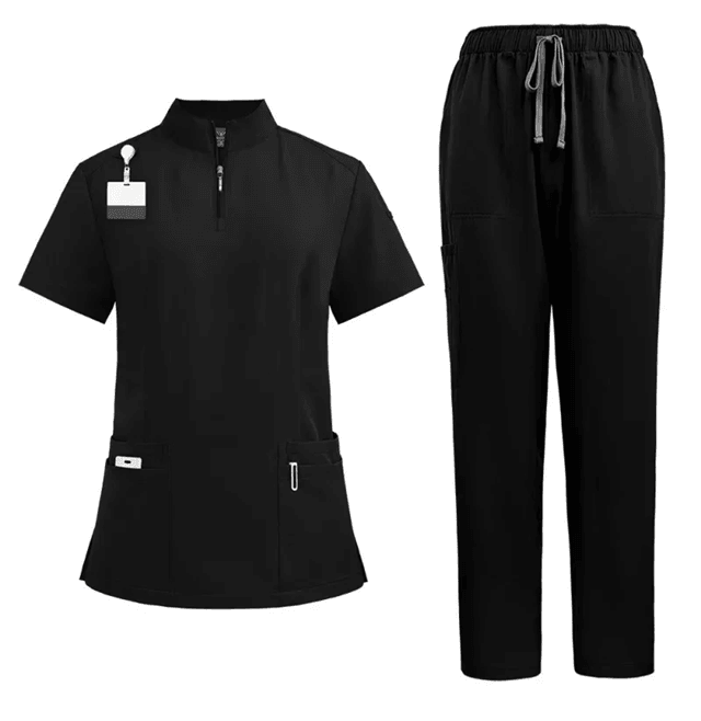 Professional Women Scrub Set Medical Uniform with Pants and | Inspire ...