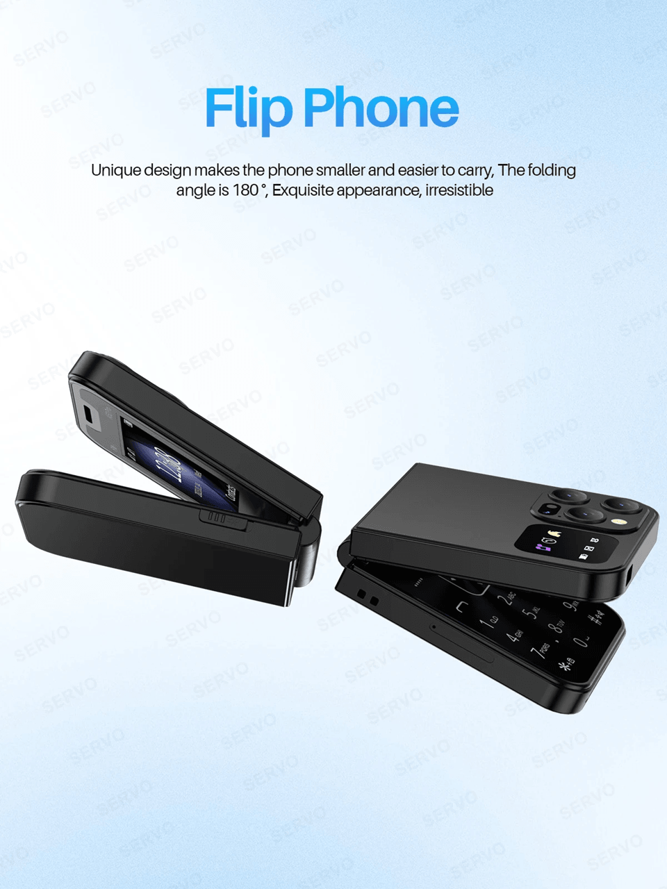SERVO A50 Pro Flip Phone Dual SIM GSM with Torch and Call Re | Inspire ...