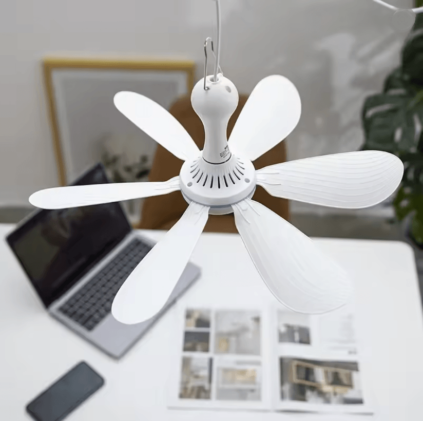 Silent USB Ceiling Fan with Remote Control 6 Blade Hanging C | Inspire ...