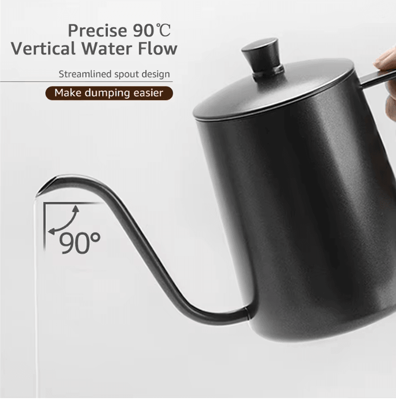 Stainless Steel Gooseneck Drip Kettle Coffee Pour Over Pot w | Inspire ...
