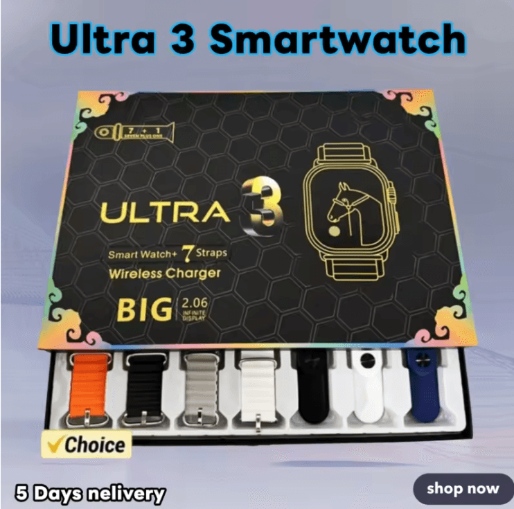 UltraView Smartwatch 3 with AMOLED Display ECG Monitoring an | Inspire ...