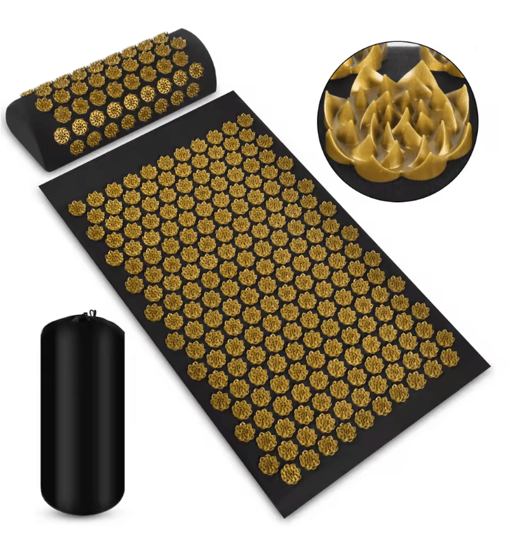 Eco Acupressure Massage Mat with Lotus Spike Design for Back | Inspire ...