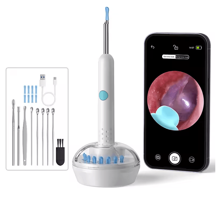 Smart Visual Ear Camera with 1080P HD WiFi Endoscope and Wat | Inspire ...
