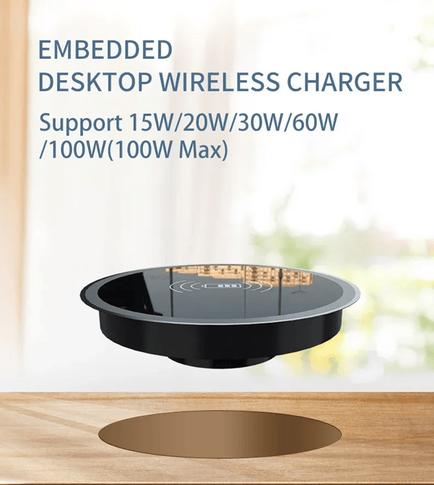 Embedded Fast Wireless Desk Charger Compact Inductive Chargi | Inspire ...