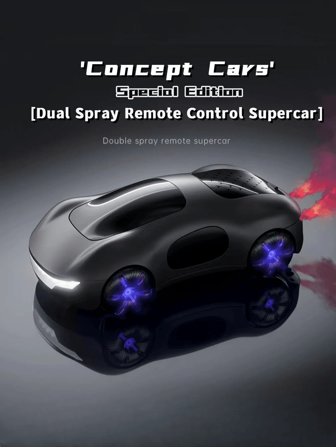 Remote Control Car with Dual Spray Lights and Sound Four Whe | Inspire ...