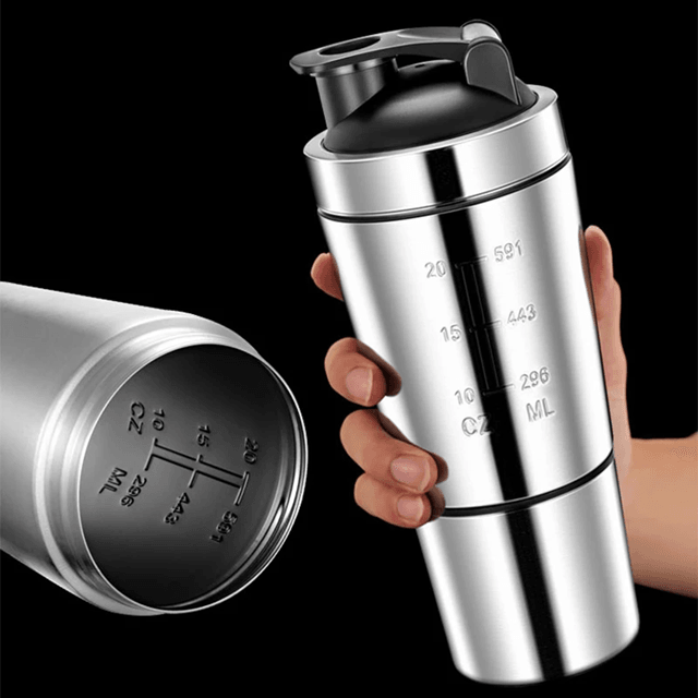 SteelFuel Pro Stainless Steel Protein Shaker Cup | Inspire Uplift