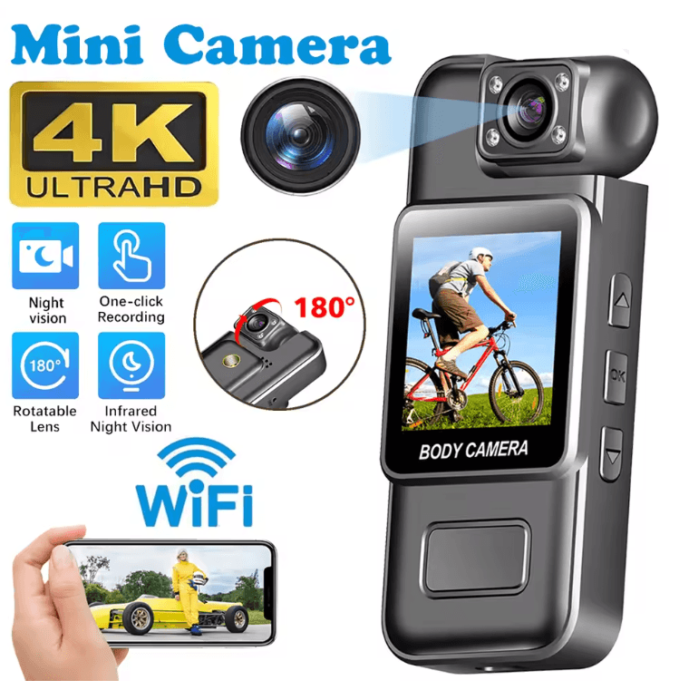 UltraView 4K WiFi Mini Body Camera | Inspire Uplift