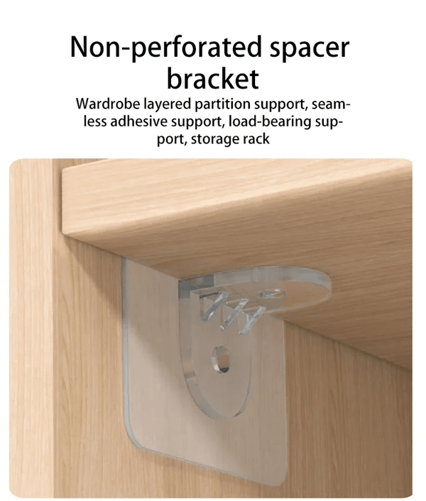 Clear Non-Marking Wardrobe and Cabinet Divider Bracket Set ( | Inspire ...