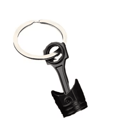 GearHead Engine Piston Metal Keychain – car enthusiast keyri | Inspire ...