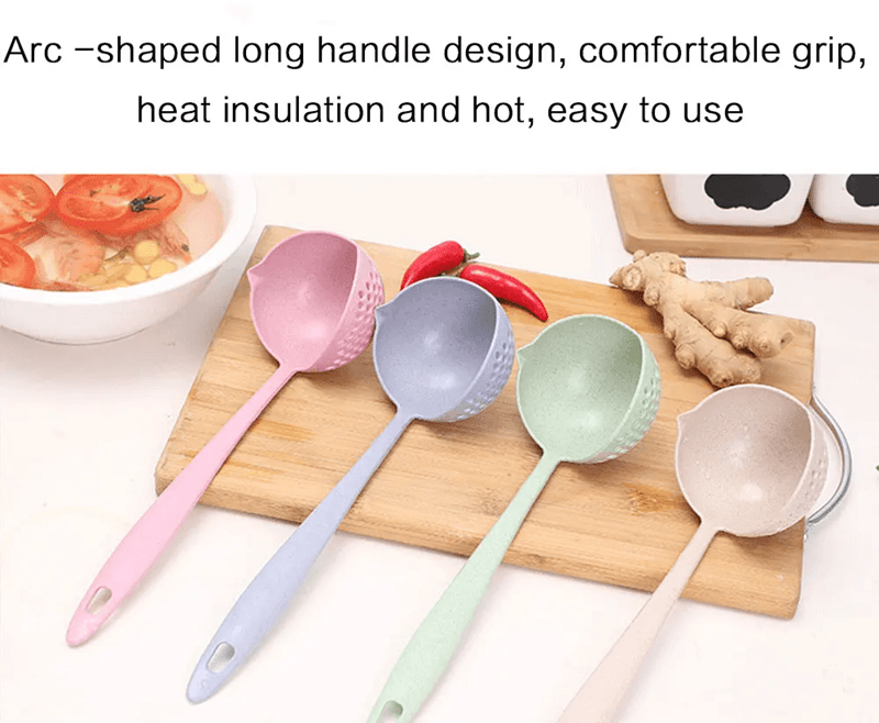DualServe 2 in 1 Kitchen Colander Spoon – Long Handle Hot Po | Inspire ...