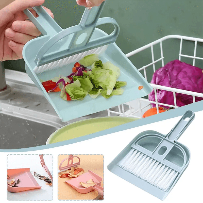 Nordic Mini Desk Broom and Dustpan Set – Compact Desktop Cle | Inspire ...