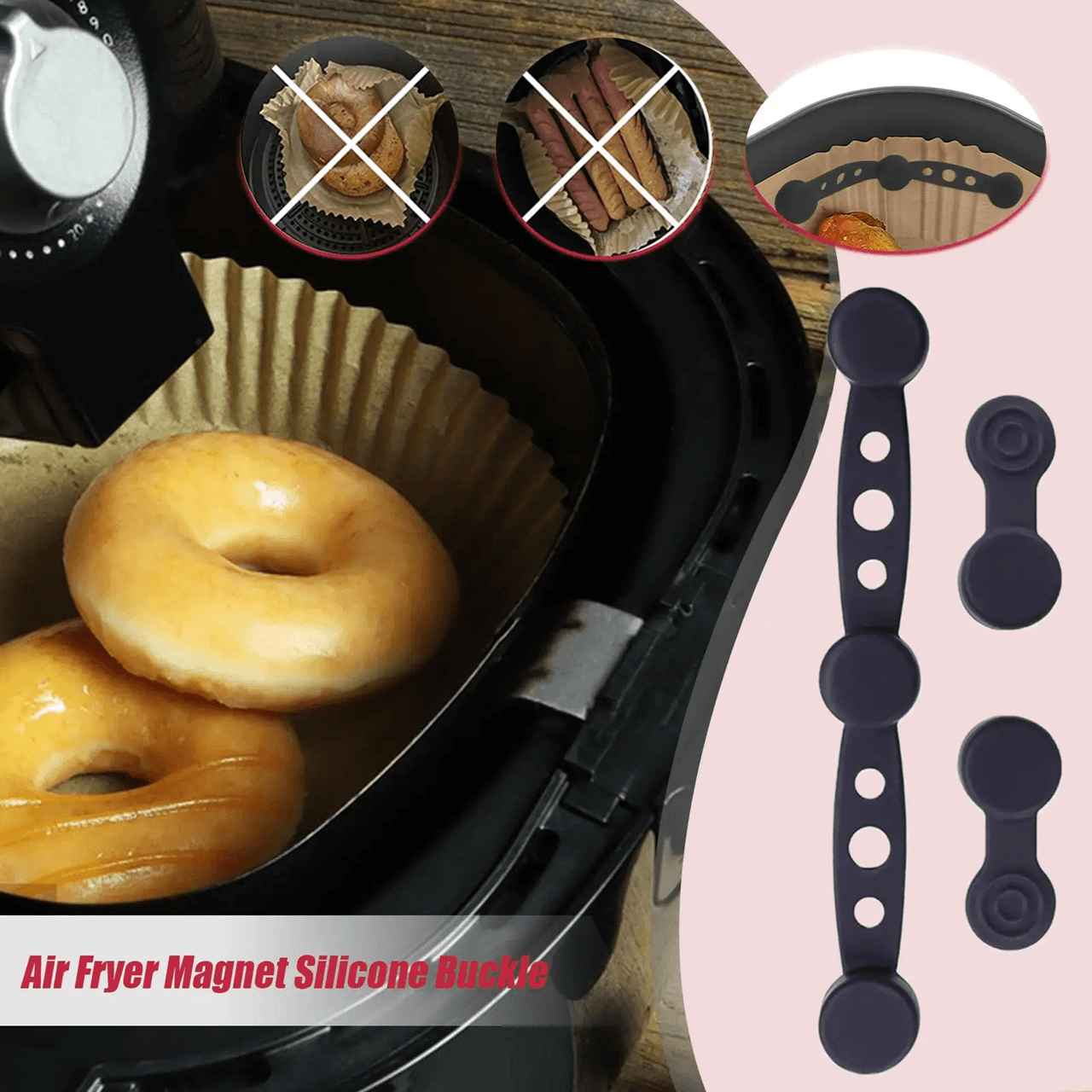 AirFryer SecureMag Parchment Paper Holder Set Magnetic Liner | Inspire ...