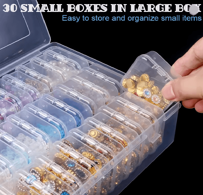 Clear Plastic Bead Organizer Box | Inspire Uplift