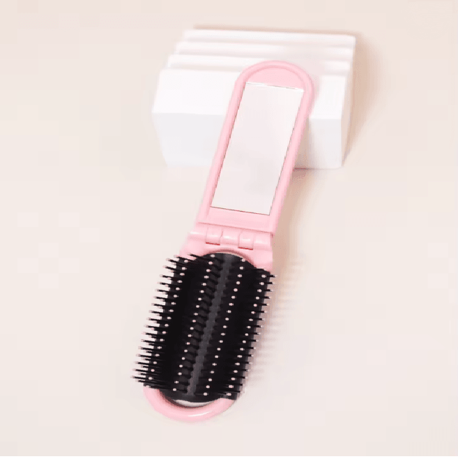 Mini Foldable Hair Comb with Mirror | Inspire Uplift