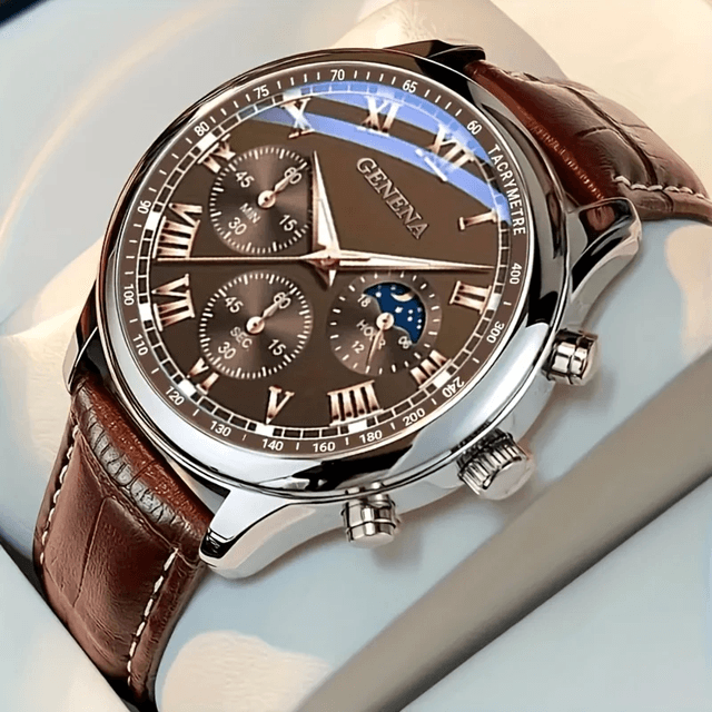 Geneva Elite Quartz Luxury Watch for Men | Inspire Uplift