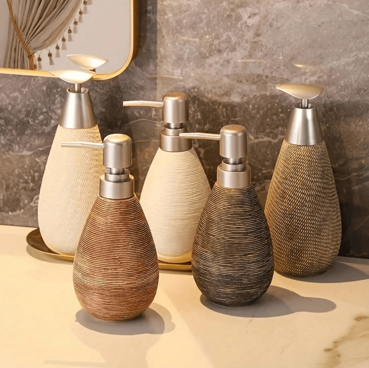 Retro Ceramic Push Soap Dispenser | Inspire Uplift