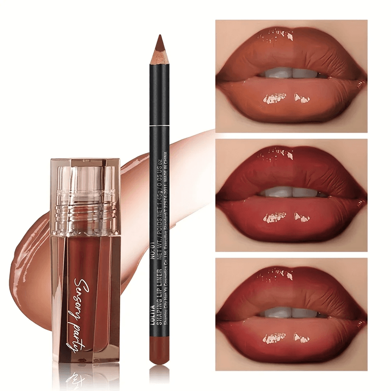 Hydrating Lip Gloss and Lip Liner Set Precision Defined Lips | Inspire ...