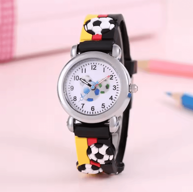 Kids Football Cartoon Quartz Watch Fun Learning Style | Inspire Uplift