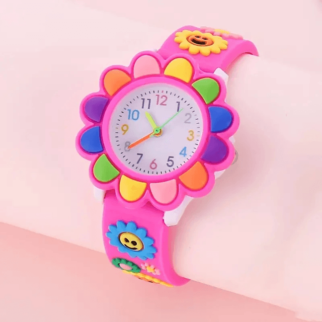 Kids Cartoon Silicone Quartz Watch 3D Strap Learning Style | Inspire Uplift