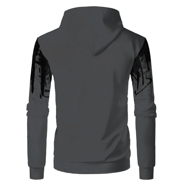 Mens 3D Printed Hooded Sports Sweater Casual Outdoor Pullove | Inspire ...