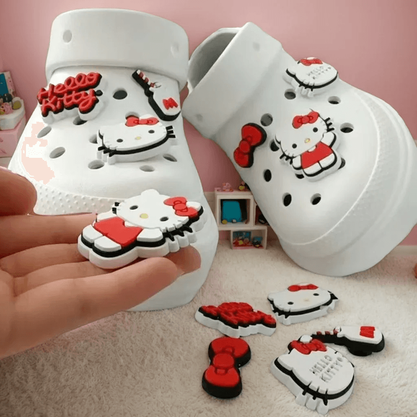 Hello Kitty Shoe Charms Cute DIY Detachable Shoe Accessories | Inspire ...