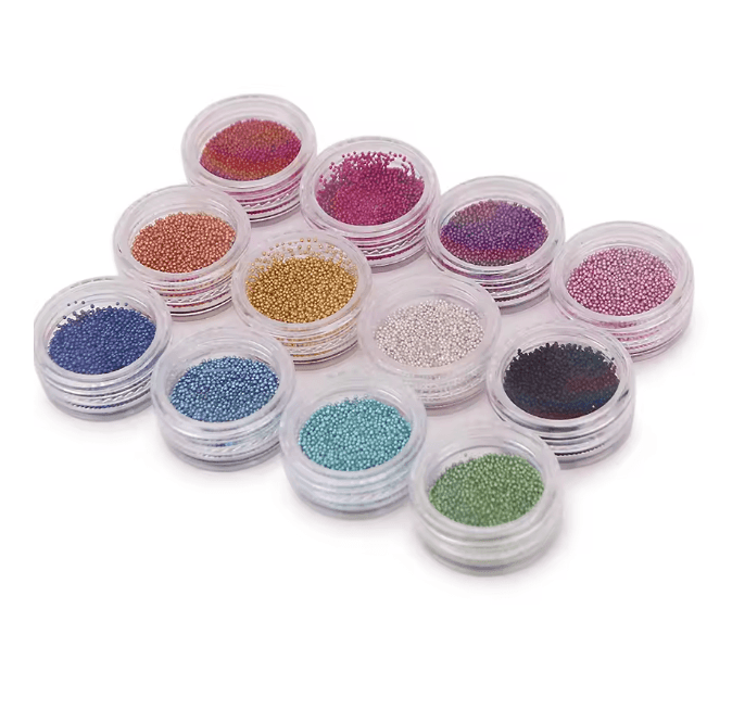 Metal Nail Art Caviar Beads Set 12 Colors Micro Beads for Ma | Inspire ...