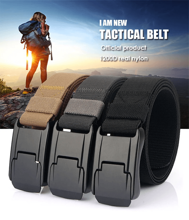 Unisex Stretch Nylon Work Belt Quick Release Buckle | Inspire Uplift