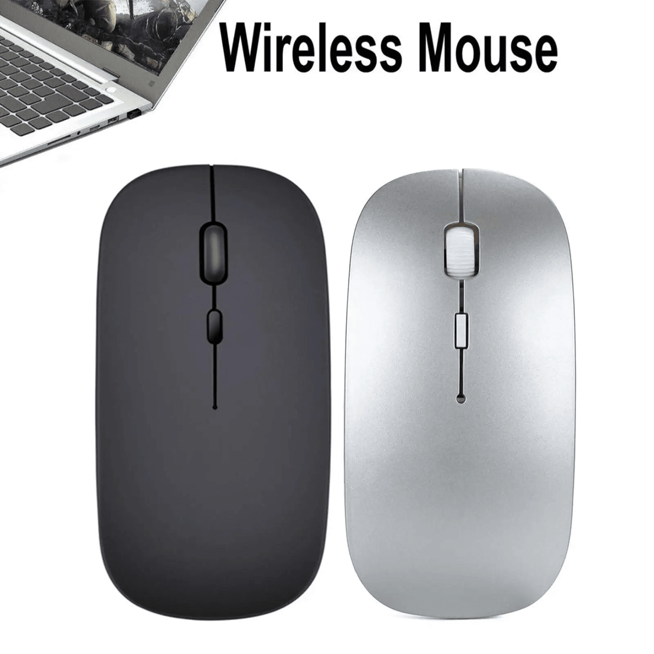 Slim Wireless Mouse with USB Receiver for PC and Laptop | Inspire Uplift
