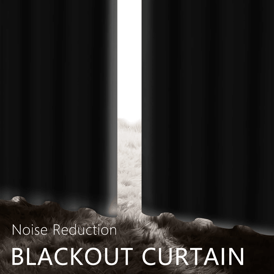 Full Blackout Curtains Solid Color Sun Blocking Drapes for B | Inspire ...