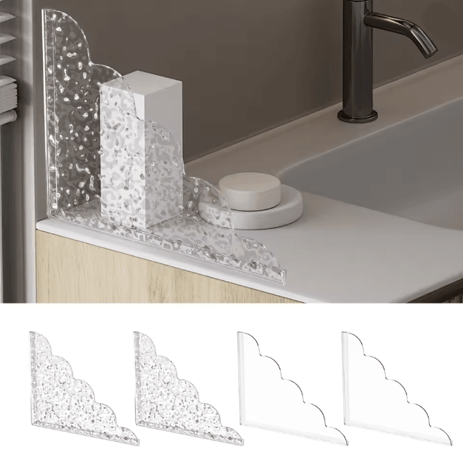 Clear Acrylic Shower Splash Guards Waterproof Bathtub Water | Inspire ...