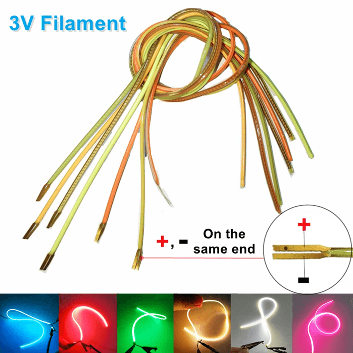 Flexible LED Filament Strip Retro Edison Style 3V Ultra Slim | Inspire ...