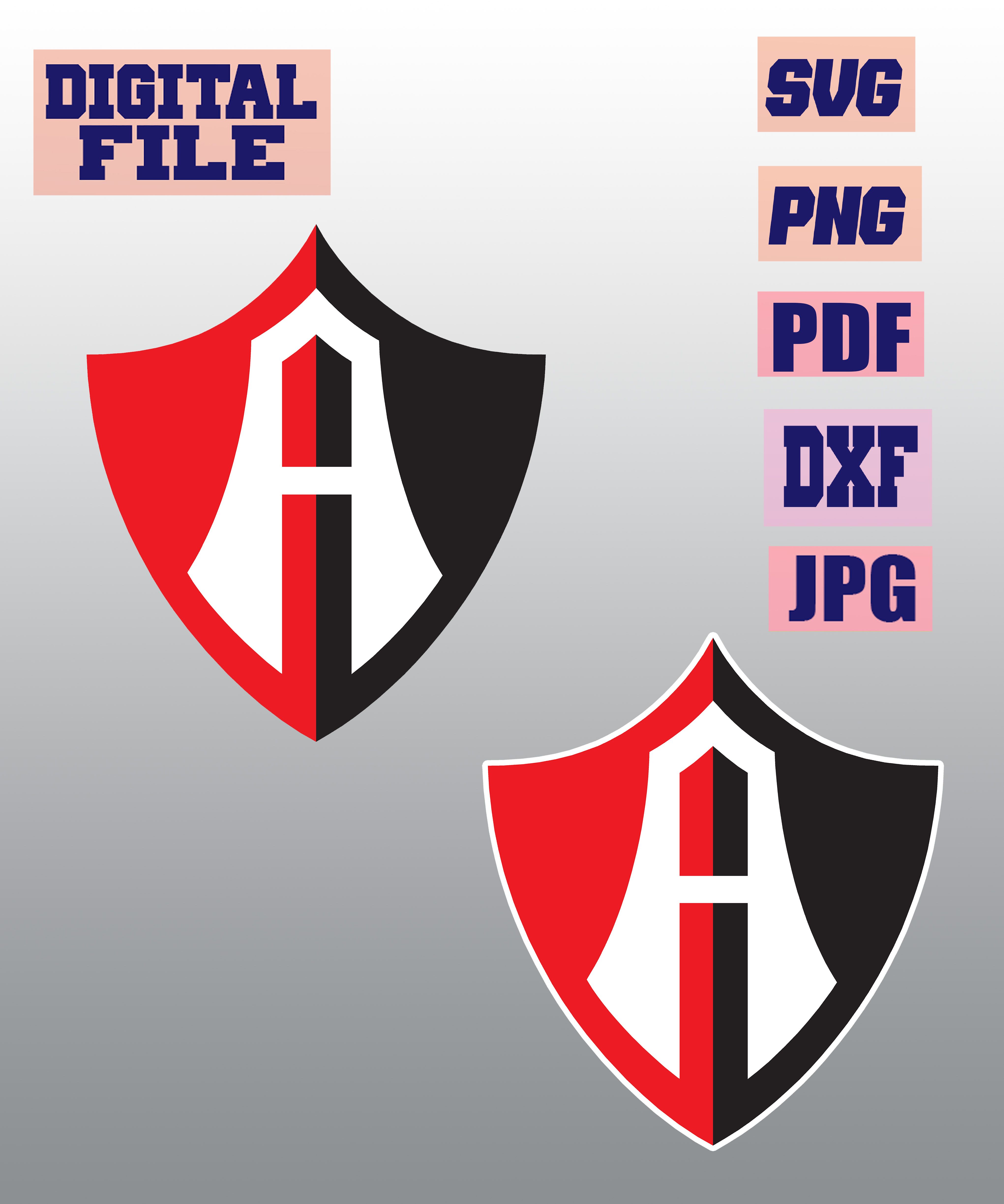 svg/png/jpg/pdf/dxf Atlas Logo Futbol soccer Football Mexica | Inspire ...