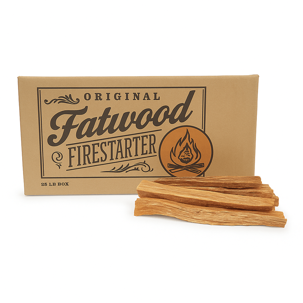 25 lb Box Fatwood Fire Starter Natural Resin-Rich Kindling S | Inspire Uplift