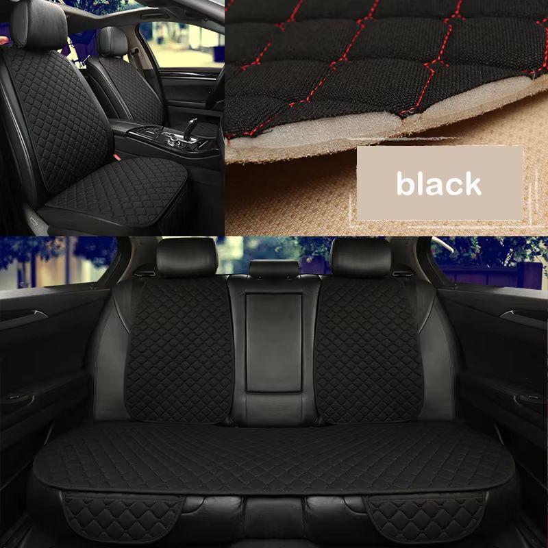 Breathable Linen Car Seat Cover Set – Summer Cushion for Fro | Inspire ...
