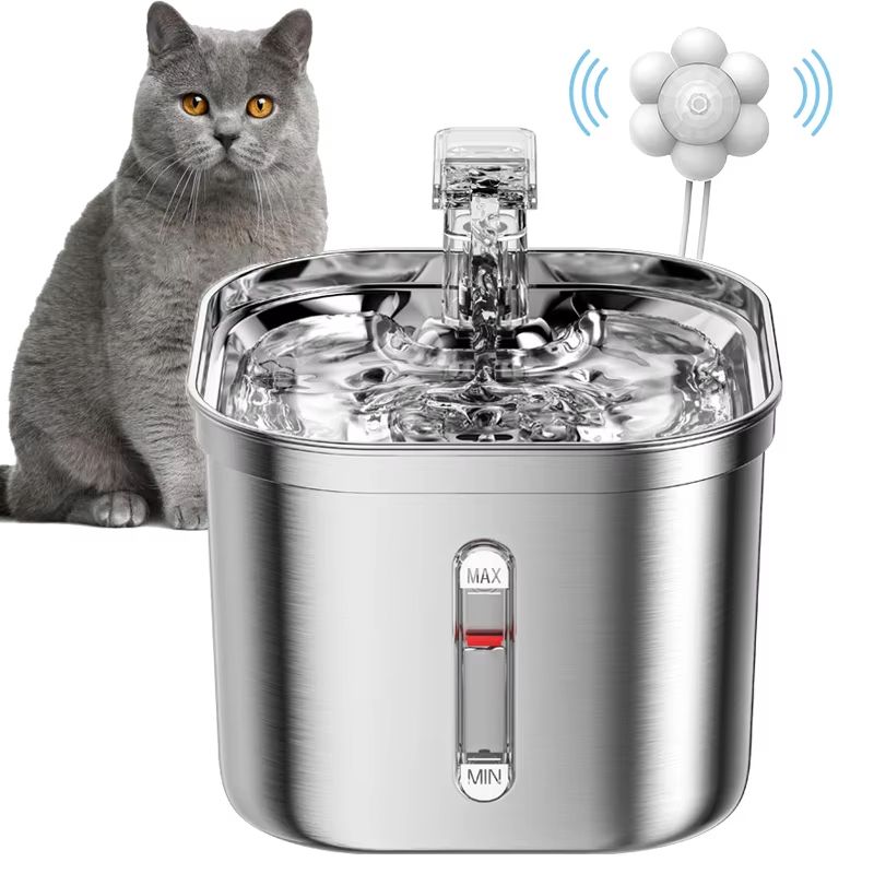 Stainless Steel Cat Fountain – Automatic Water Dispenser wit | Inspire ...