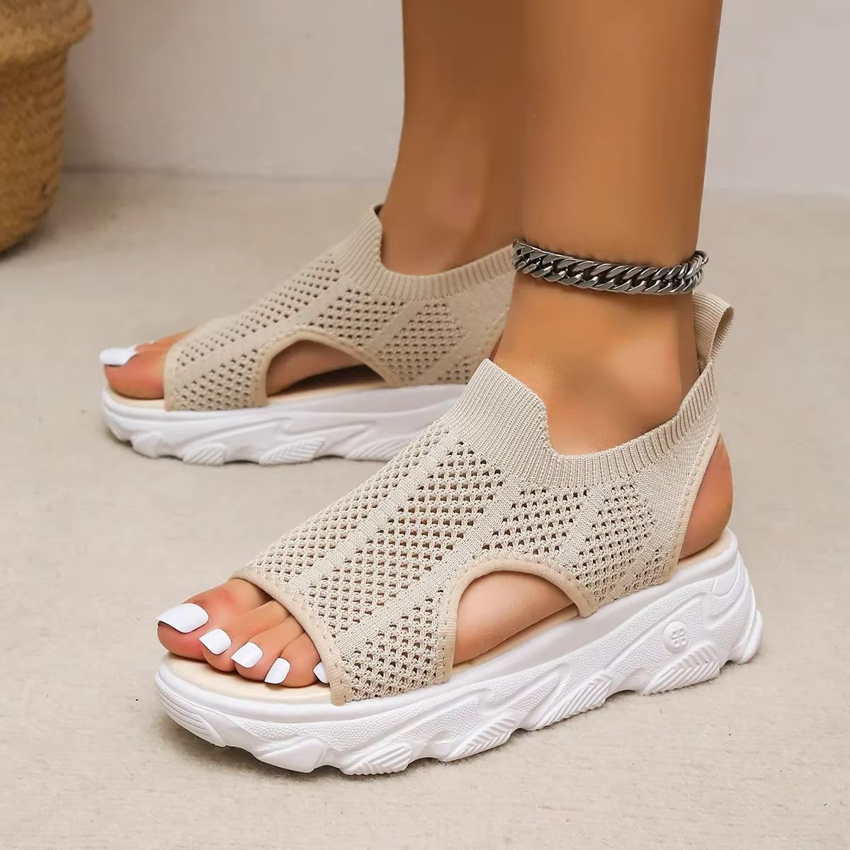 Breathable Mesh Platform Summer Sandals for Women | Inspire Uplift