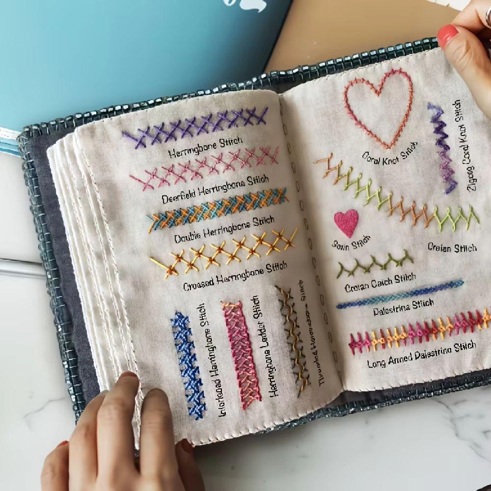 DIY Embroidery Stitch Book Set – Illustrated Guide for Creat | Inspire ...