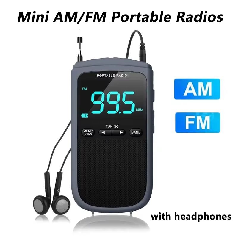 Mini AM/FM Portable Radio with Stereo Speaker – Rechargeable | Inspire ...