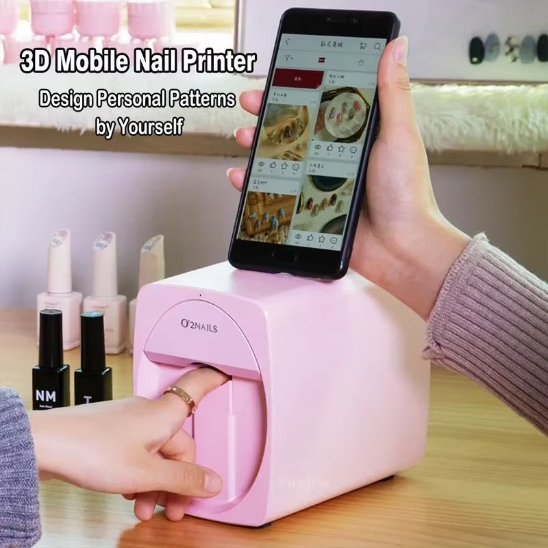 Smart 3D Nail Printer Portable Nail Art Machine 2400DPI WiFi | Inspire Uplift